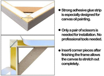 DIY Solid Wood Canvas Frame Kit For Oil Painting & Wall Art distributor ...